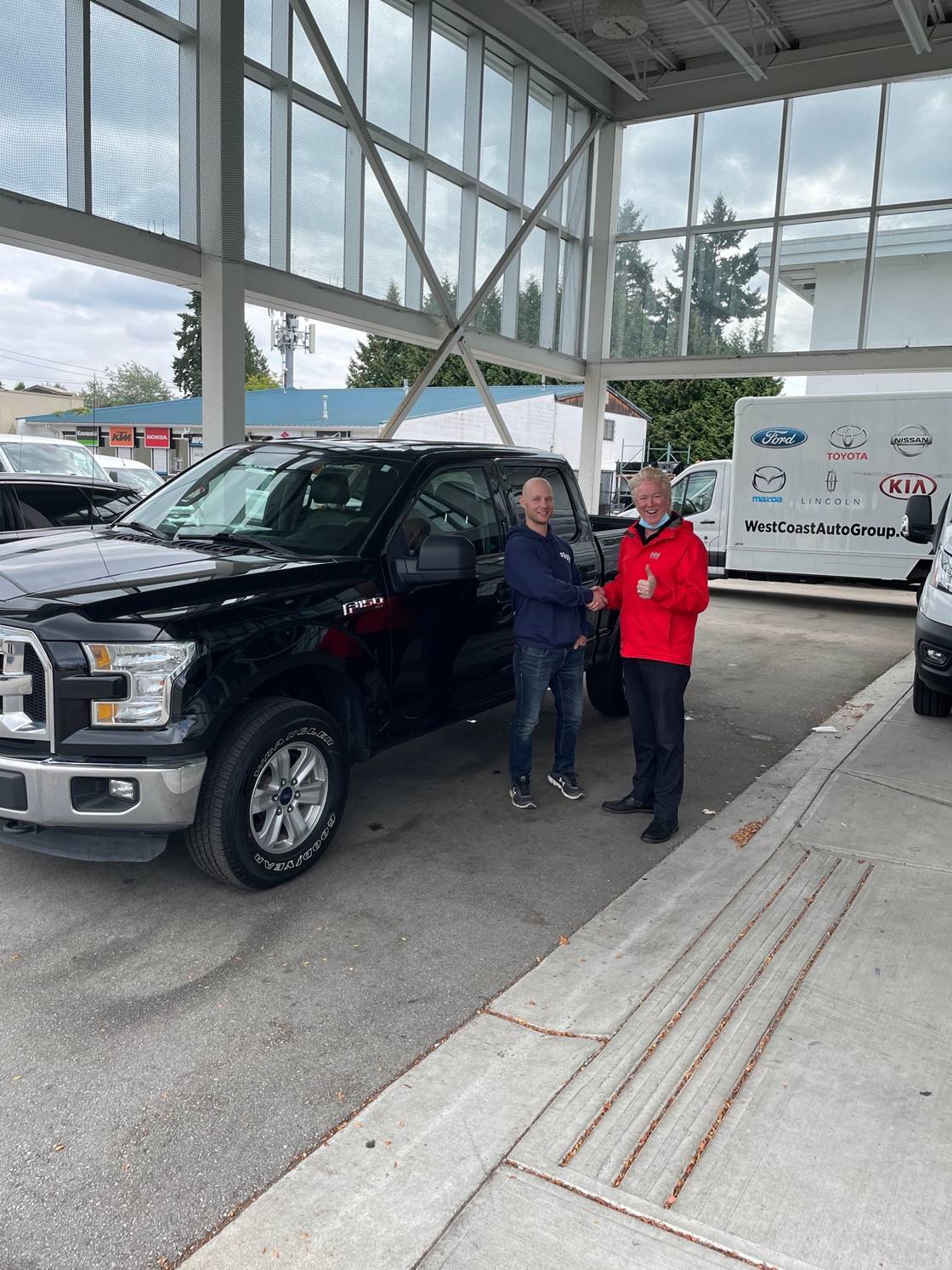 Tyler Drives Away His New-to-Him Ford F-150 from West Coast Ford Lincoln!