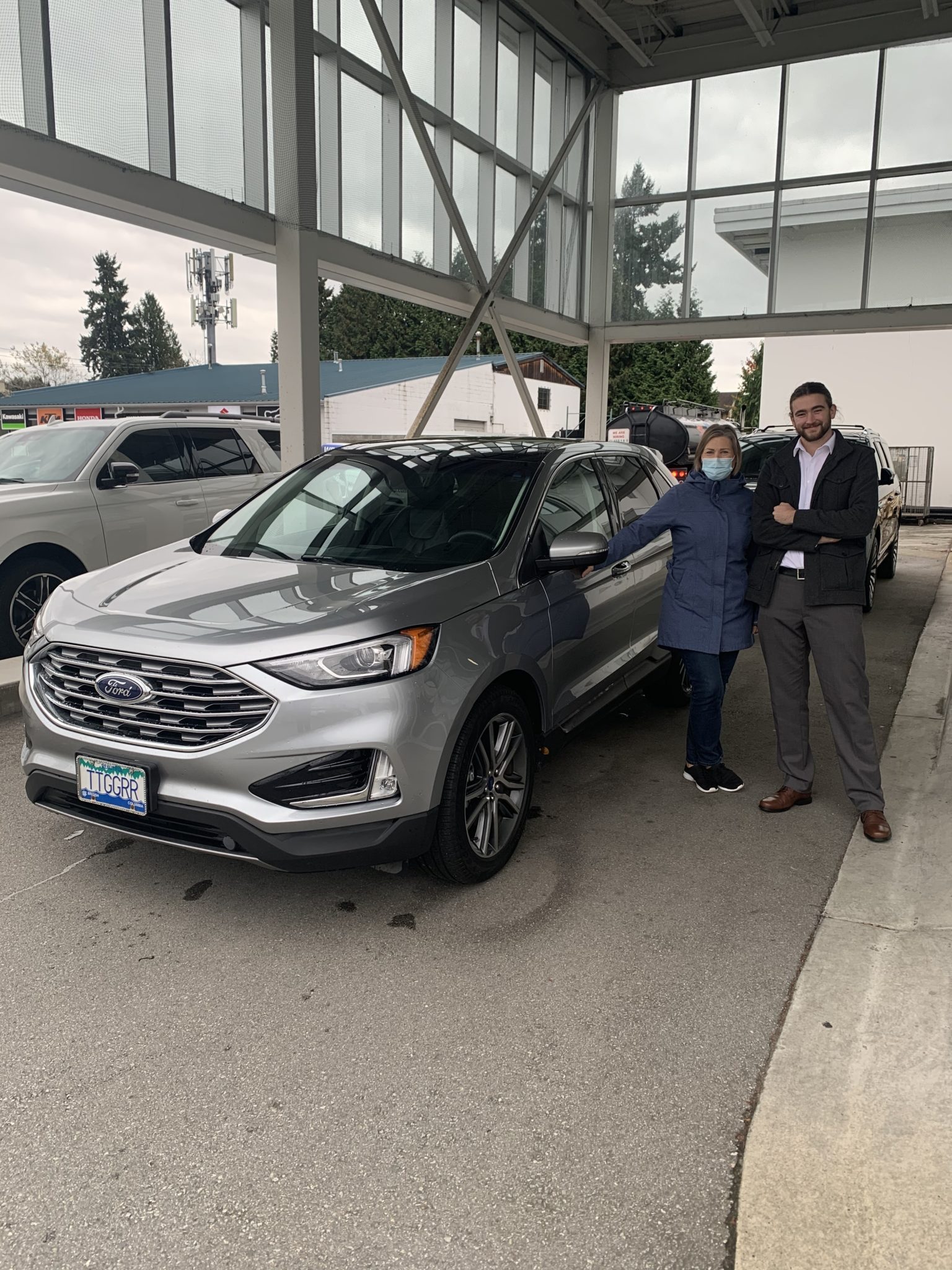 Denise is Very Excited to Take Home Her New Ford Edge Titanium from ...