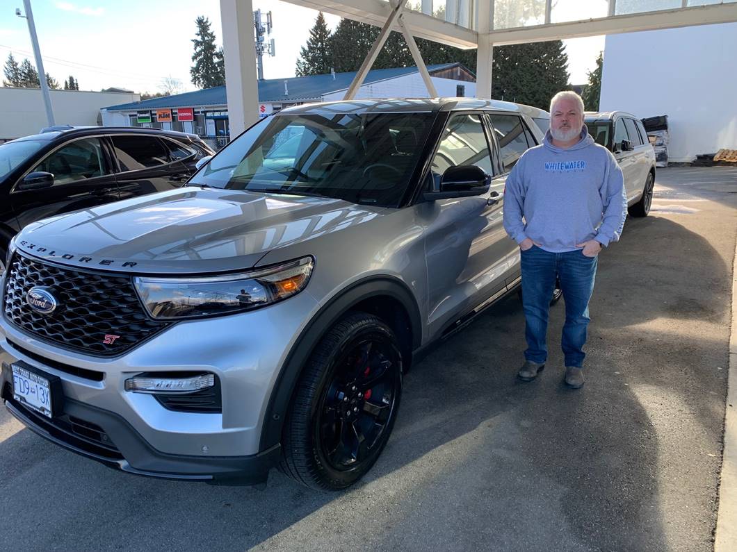 David is Very Excited to Take Delivery of His New Explorer ST from West ...